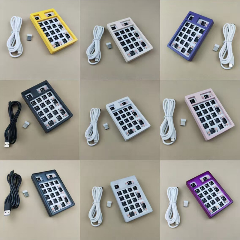 19 Key Pad Three-mode Numeric Keypad Kit Wired Wireless 2.4G Bluetooth ...