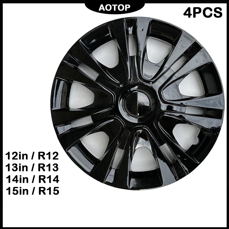 4Pcs Set Universal Wheel Hub Cover R12/R13/R14/R15/ Wheel Hubcap Modified Car Wheel Parts Wheel ...
