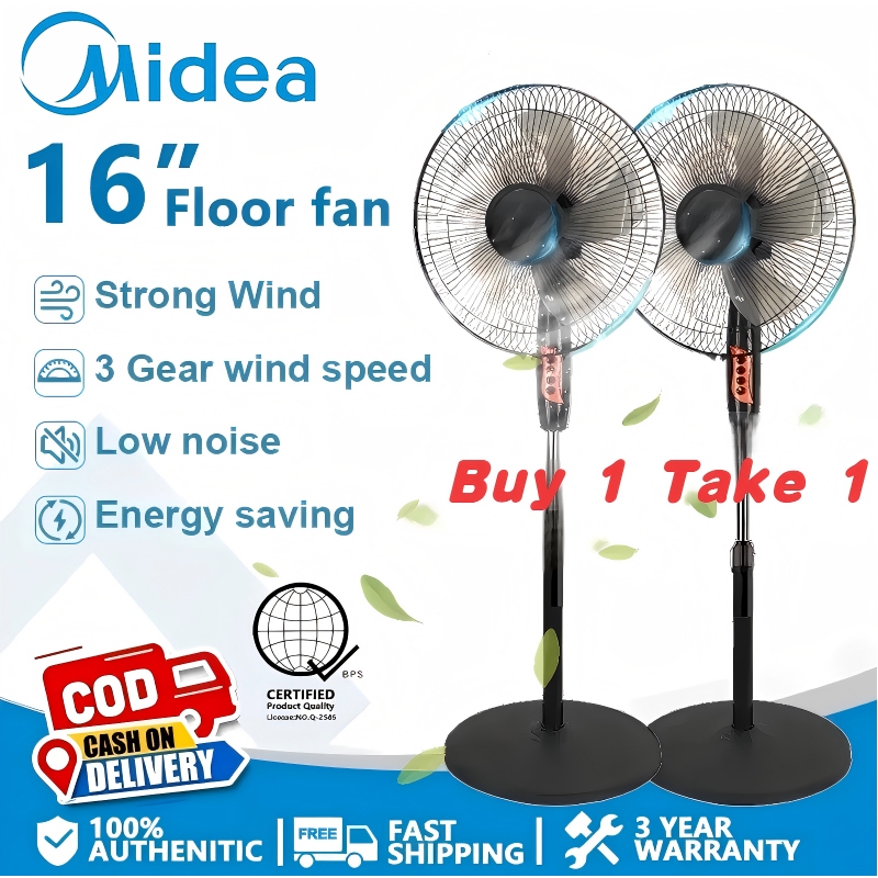 Midea stand Fan | wall fan |floor fan 16-inch electric fan | three ...