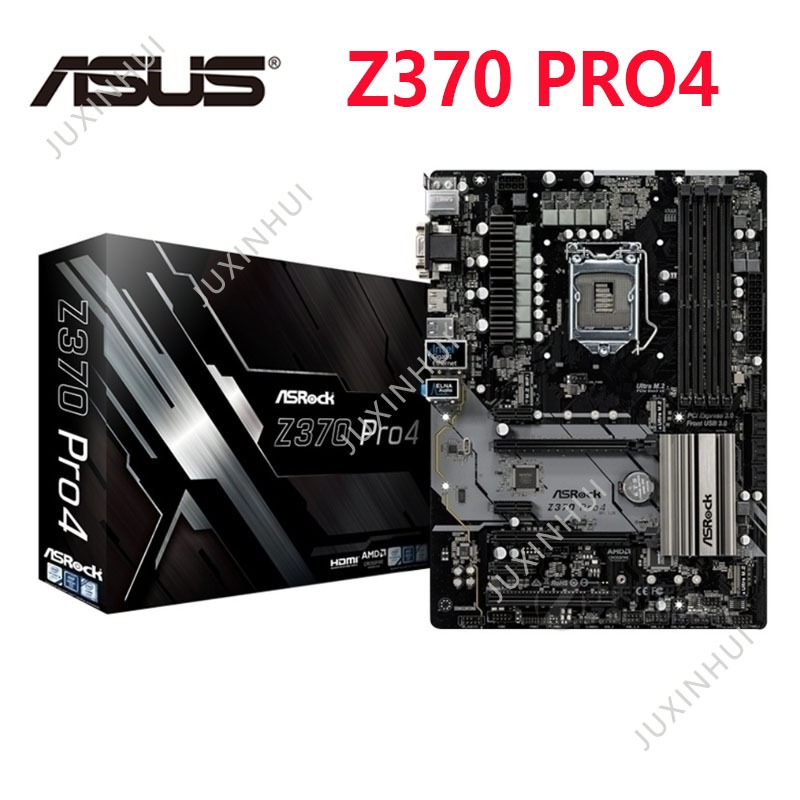 ASROCK Z370 PRO4 Motherboard LGA 1151 (INTEL 8.9GEN )Intel Z370 64GB ...
