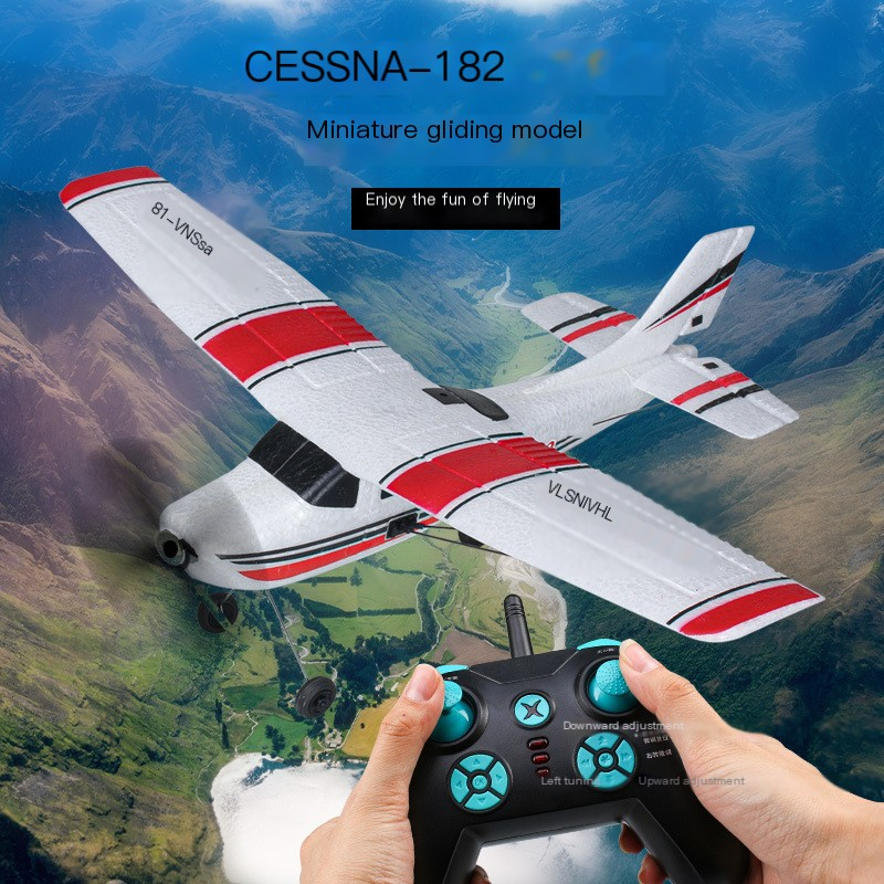 BM03 Cessna-182 2.4G Remote Control Airplanes Fixed Wing Foam Plane 3 ...
