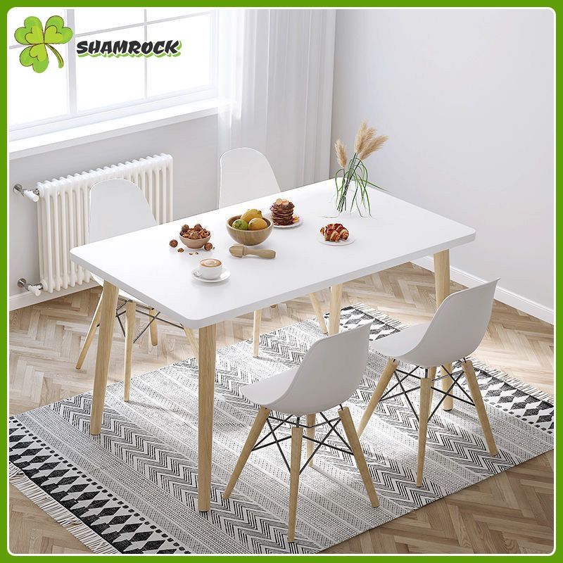 60/80/100/120cm Nordic Wood Table Square Dining Table Study Computer ...