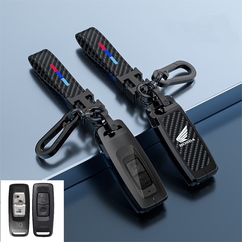 Motorcycle Remote Key Cover Alloy with Keychain for Honda Adv160 ...