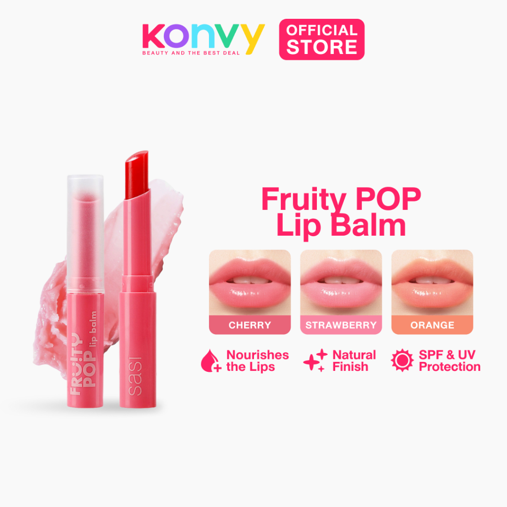 [Official] SASI Fruity POP Lip Balm 1.5g (Moisturizing and Nourishing ...