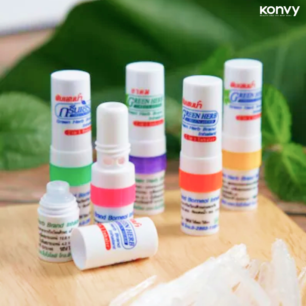 Green Herb 2in1 Inhaler (Nasal and Headache Relief, Aromatic, Authentic ...