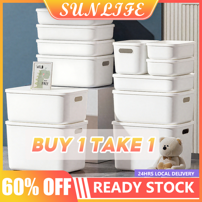 Sunlife BUY 1 TAKE 1 Dustproof Storage Box with Lid Large Capacity ...