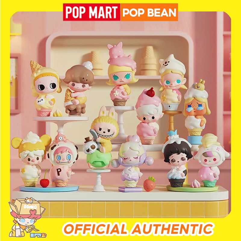 POP MART POP BEAN Ice Cream Cone Cup Series BEAN Cute Doll SKULLPANDA ...