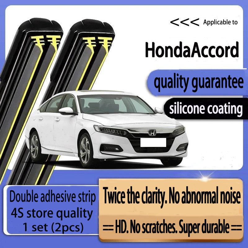HONDA Accord (2003-2022) Wiper New Upgrades Car Double Rubber Strip ...
