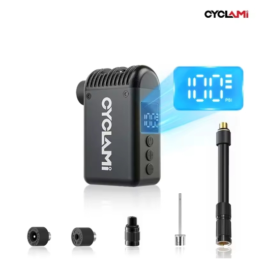 CYCLAMI A2 Mini 100 PSI Portable Bicycle Pump Rechargeable Inflator ...