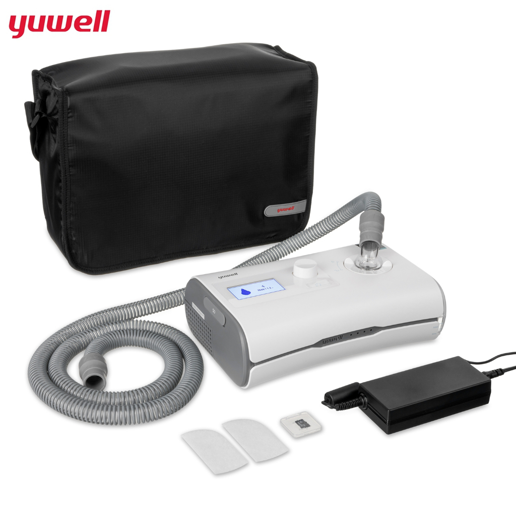 Yuwell Portable YH-550 Auto CPAP Machine APAP With Heated Humidifier ...