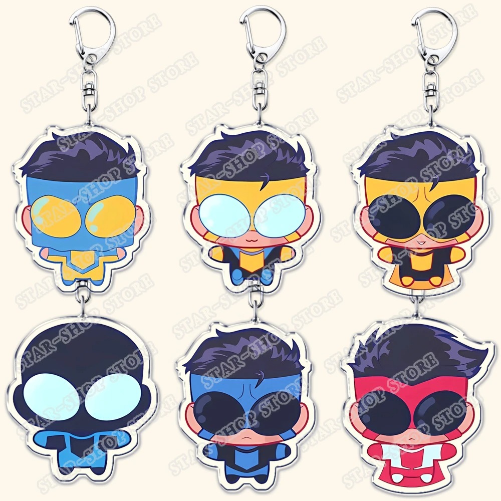 Hot Adult Animated Superhero Chibi Keychains for Women Accessories Bag ...