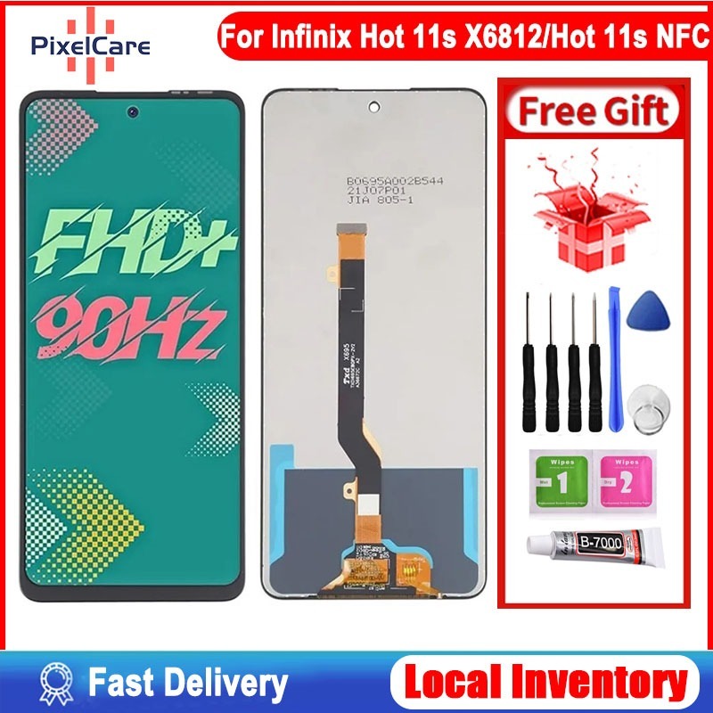 Pixelcare LCD With Frame For Infinix Hot 11s X6812 X6812B/Hot 11s NFC ...