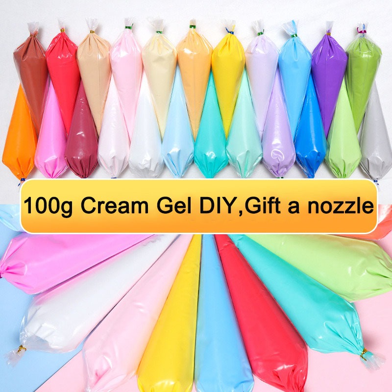 100g Simulated Cream Gel DIY Set Phone Case Hair Clip Guka Handmade ...