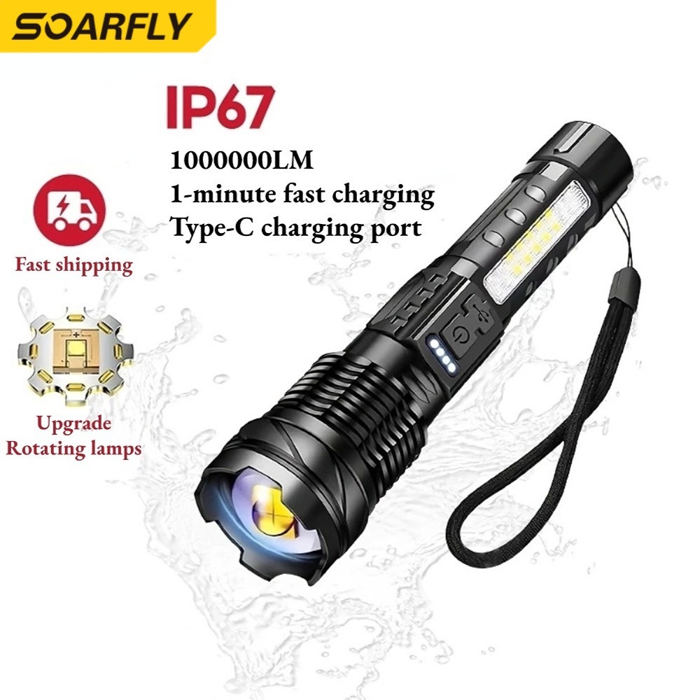 SOARFLY Super bright high flashlight Portable Flashlight P70 Super ...