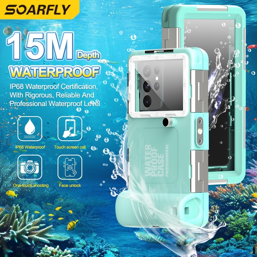 SOARFLY New Diving Phone Case Professional Underwater 15M Universal ...