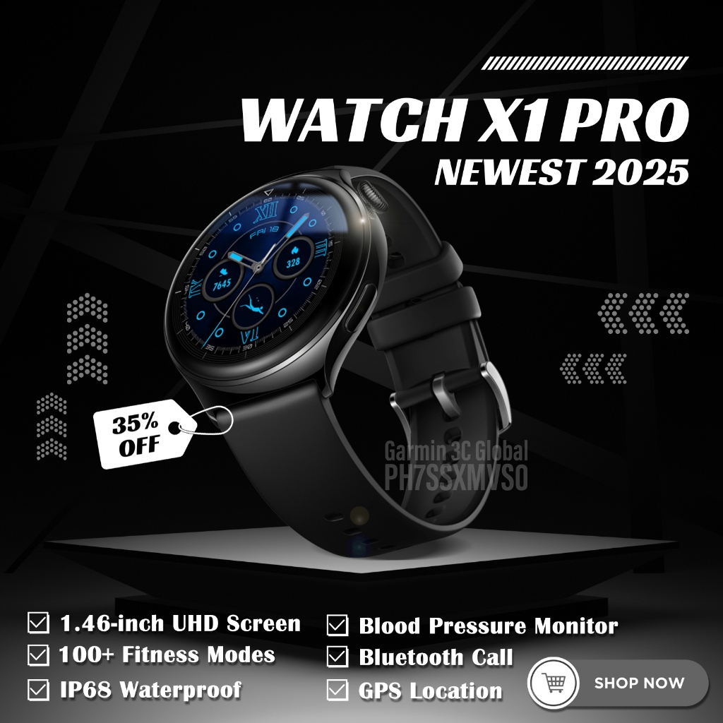 Garmin Smart Watch X1 Pro Touch Screen GPS Tracking IP68 Waterproof ...