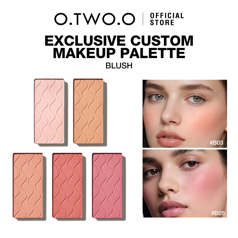 O.TWO.O Blush Powder Long Lasting Peach Rosy Cheeks Face Makeup ...