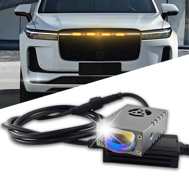 Mini Matrix Laser Headlights for Car Grille Lights Yellow and White LED ...