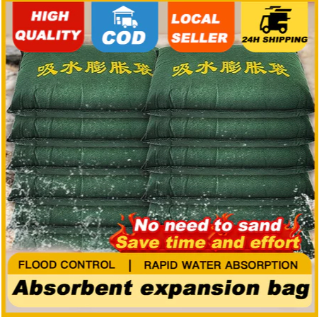 25PCS Sandless Sandbag Flood Control Water Activated Flood Barriers ...