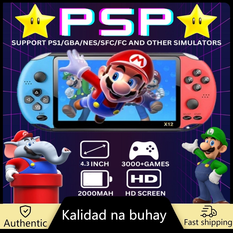 PSP X7/4.3 inch Support NES Retro Game Handheld Retro Game Built-in ...