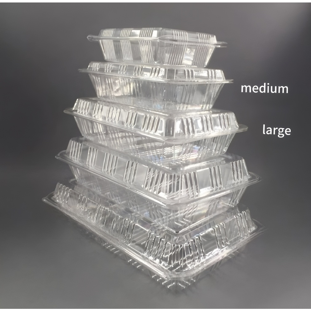 100pcs Plastic Clamshell Food Packaging (no lock) | Shopee Philippines
