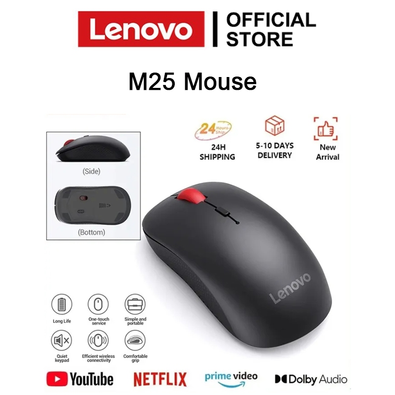 Lenovo 100% genuine product M120 PRO M211 M220L M25 Portable Silent Mini Wired Wireless Mouse ...