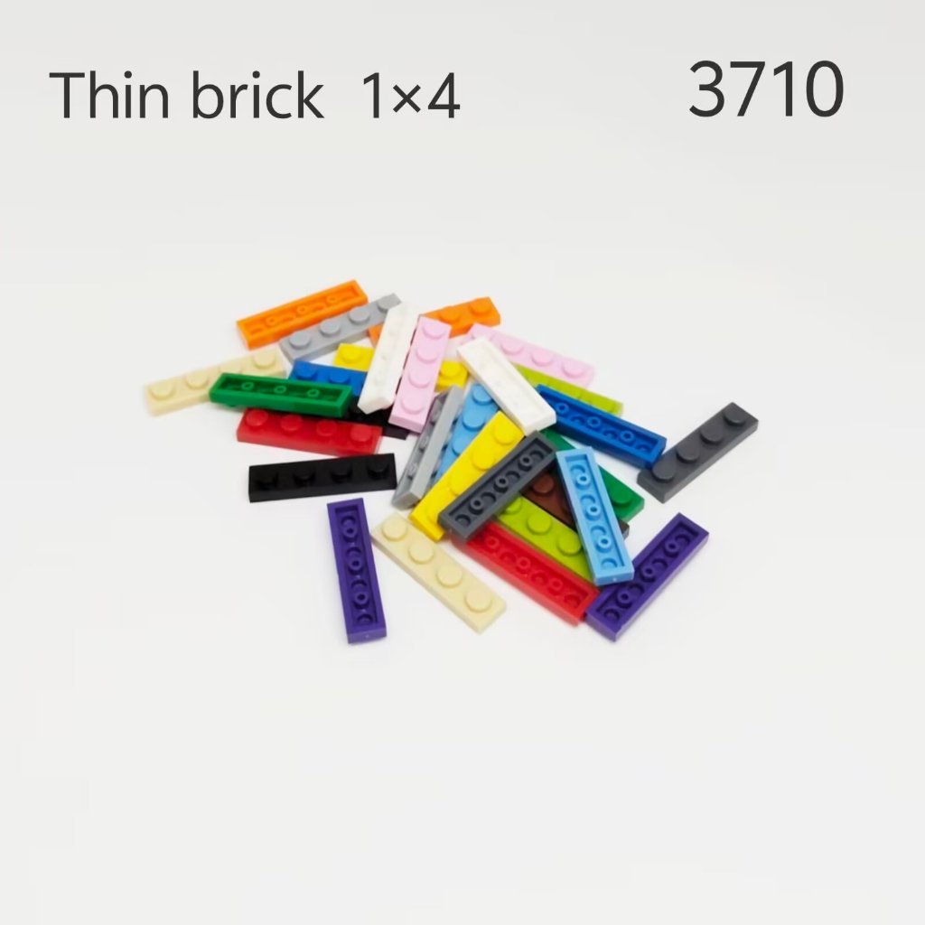 DIY 50 Pieces Assembled Small Particle Puzzle Building Blocks 1 x 4 ...