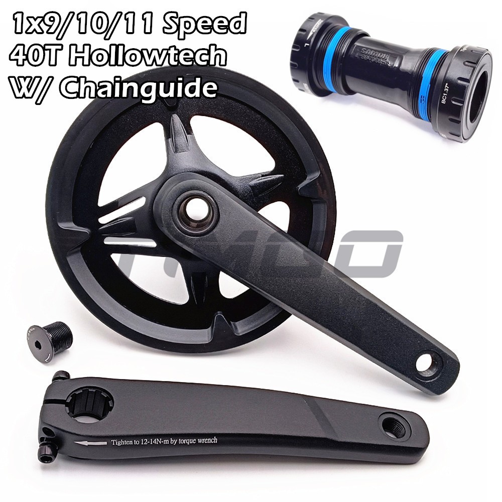 Samox MTB Folding Gravel 1x9/10/11 Speed Crankset 40T Hollowtech BSA ...