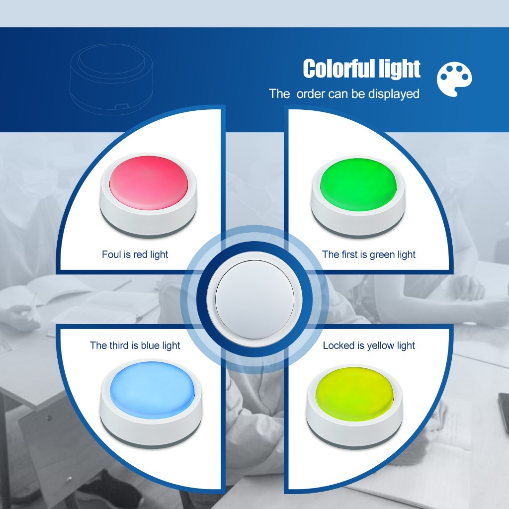 Retekess TM102 Push-button Game Buzzer Alarm Sound Play Button for ...