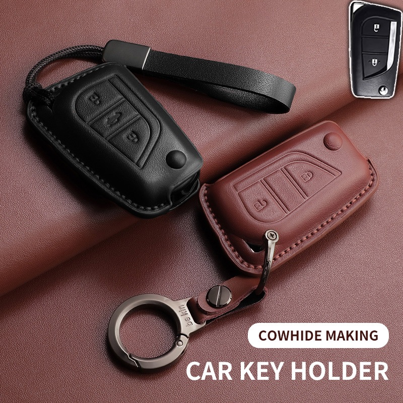 Flip Car Key Fob Cover Case Shell Keychain For Toyota Fortuner Hilux ...