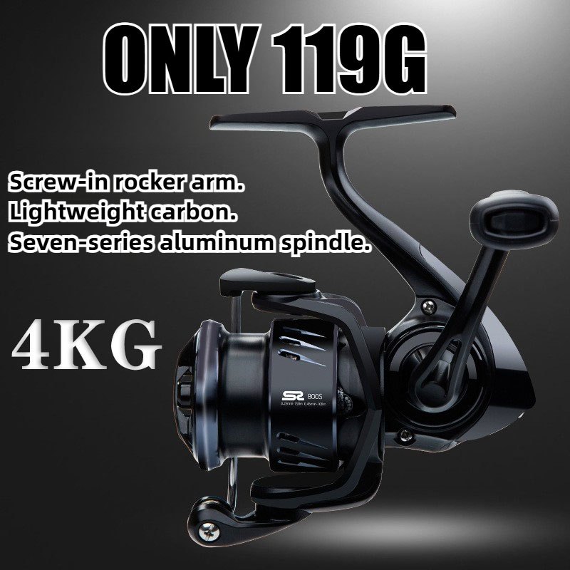 Spinning Fishing Reel Slant Mouth Wire Cup Micro Spinning Reel 4KG Drag ...