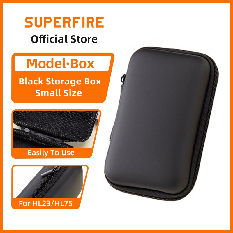 SUPERFIRE Storage Box Black Suitable for Headlamp HL23 HL05 HL05-S HL75 ...