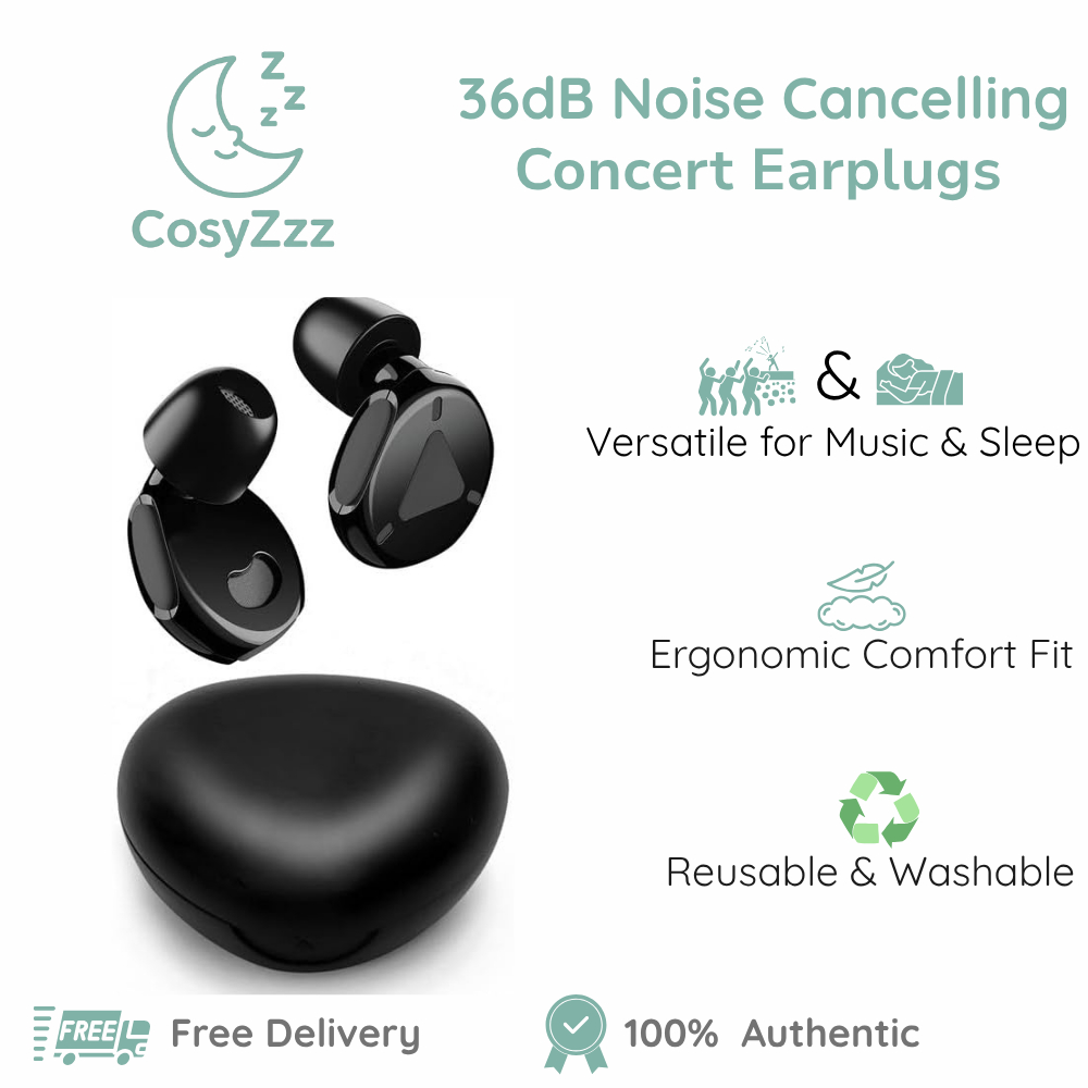 36dB High-Fidelity Concert Earplugs - Noise Reduction for Sleeping ...