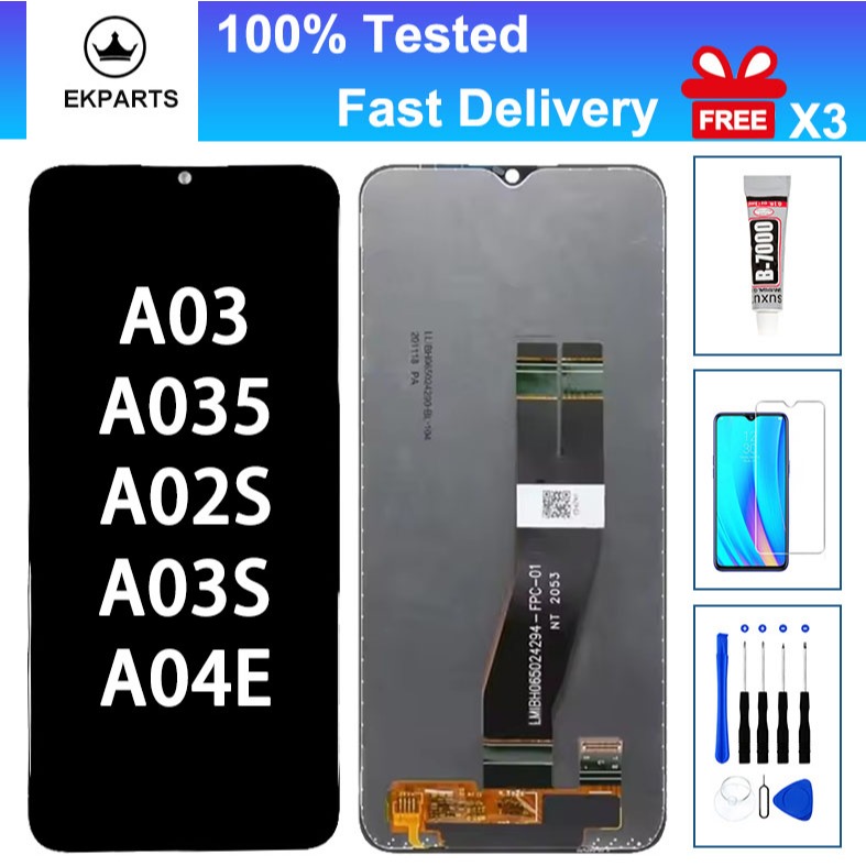 6.5" LCD For Samsung Galaxy A02S A03 A03S Touch Screen Small Glass ...