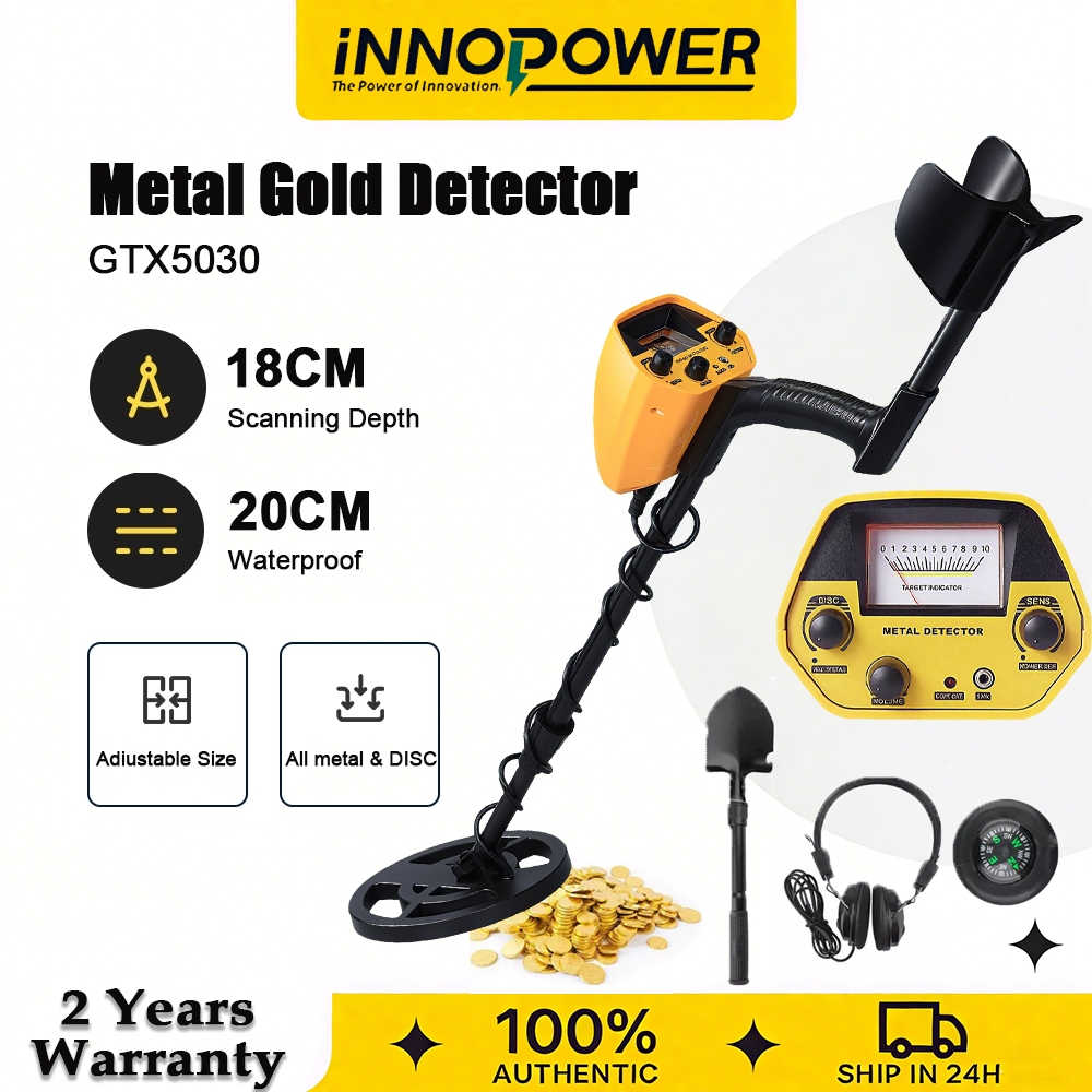 INOPOWER Gold Detector Metal Scanner Handheld Treasure Hunter Gold ...