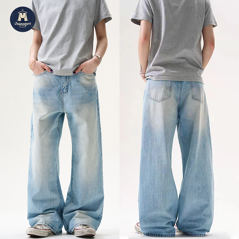 Jeanspro Baggy pants for men Denim pants Straight cut pants for men ...