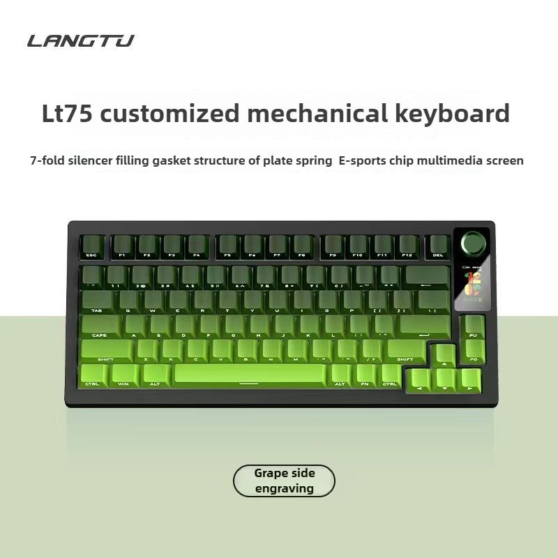 【PH STOCK】Langtu LT75 Mechanical Keyboard Custom Keyboard with Knob ...
