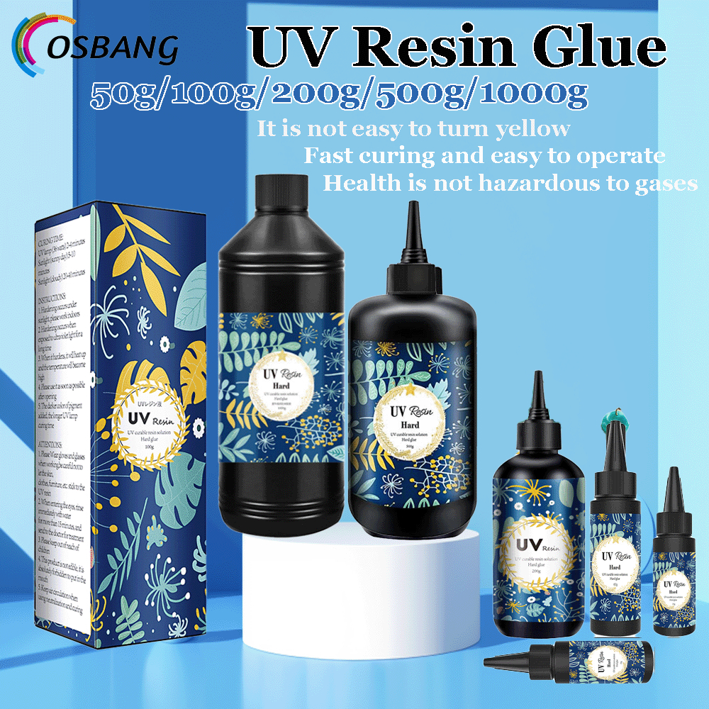 UV Resin glue crystal clear UV-curable epoxy resin For DIY jewelry ...