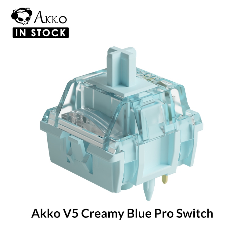 Akko 2 Pack-90 Pcs V5 Creamy Blue Pro High-precision Switch With LED ...