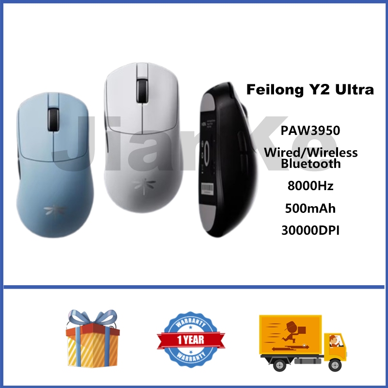 VGN Feilong Y2 Ultra Wireless Mouse PAW3950 Lightweight 30000DPI 8K ...