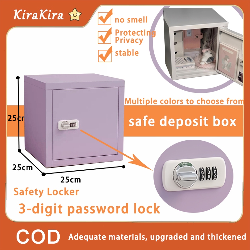 Metal cabinet, mini password safe, storage cabinet, iron data cabinet ...