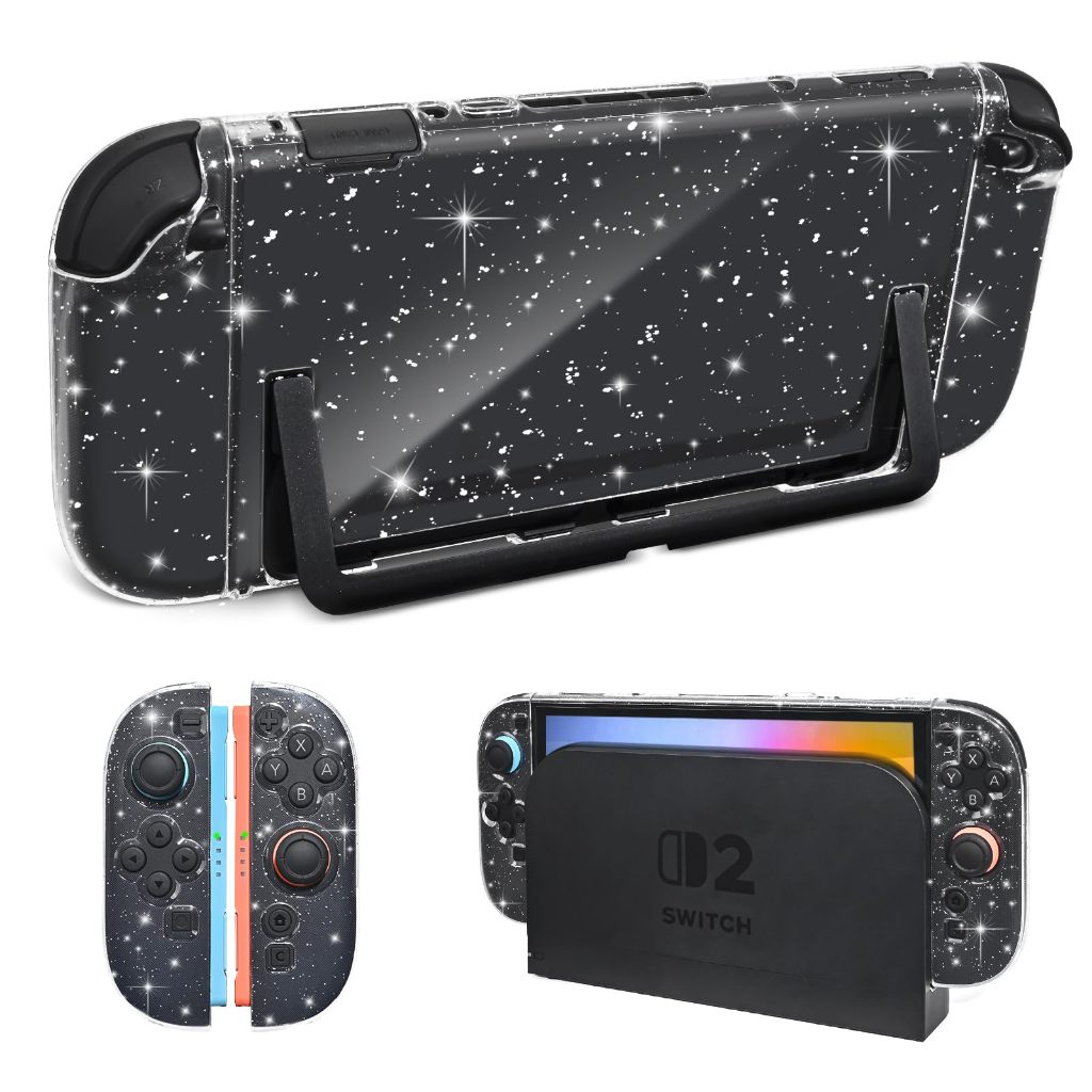 Protective Glitter Case Compatible for Nintendo Switch 2 Console(2025 ...