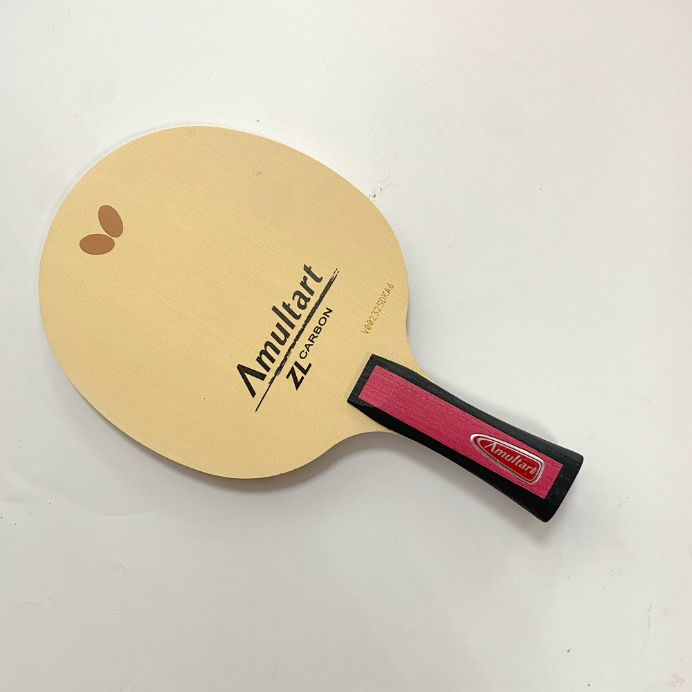 Amultart ZL Carbon Table Tennis Bat Flared Long Handle Ping Pong Paddle ...