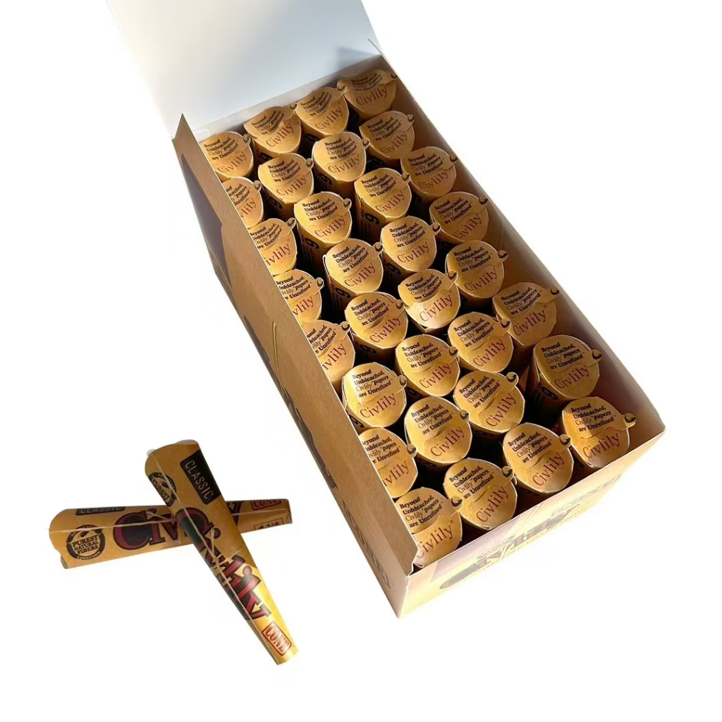 【Pre-Rolled Cones】Unbleached Food-Grade Containers - Oil-Proof Liner｜2 ...