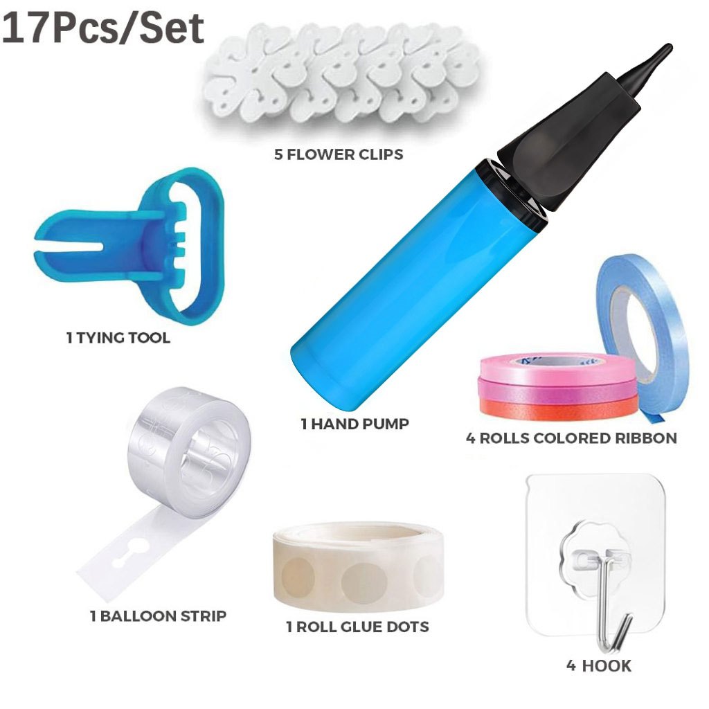 [Color Random Delivery]17pcs Balloon Tools Set Ballons Accessories with ...