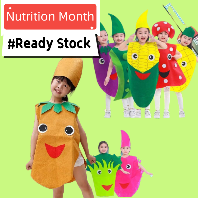MOLAMGO Nutrition Month Catwalk Stage Vegetable Dress Up Pineapple Strawberry Melon And Fruit ...