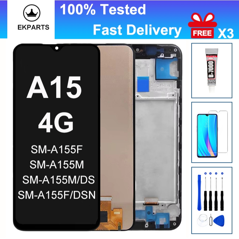 6.5‘’ LCD For Samsung Galaxy A15 4G A155 Display Touch Screen Assembly ...