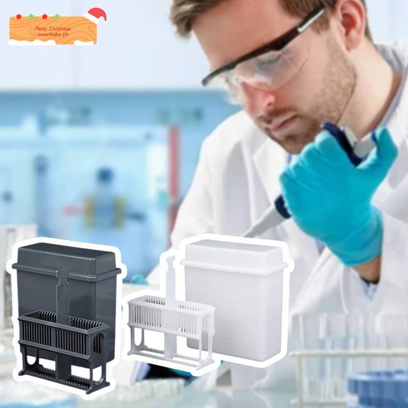 Sweet 24 Slots Staining Jar Rack for Microscope Slides,Slides Staining ...