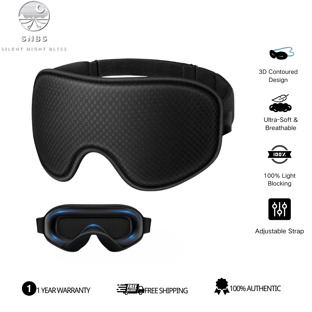 Sleep Mask for Men Women: Blackout Eye Masks for Sleep - 3D Breathable ...