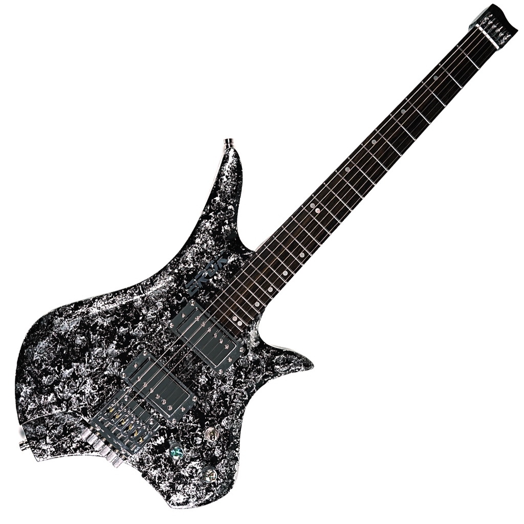 EROK headless electric guitar, 24-fret rosewood fingerboard, 6-string ...